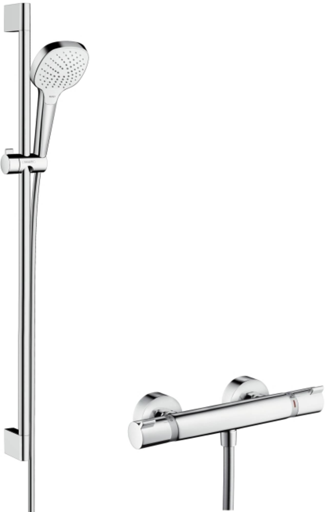 Hansgrohe Croma Select E Vario / Ecostat Comfort douchecombinatie 90cm ...