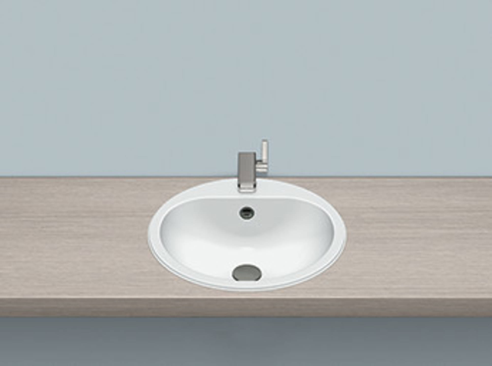 Alape wastafel 47,5x47,5x18,6cm wit - Saniweb.be