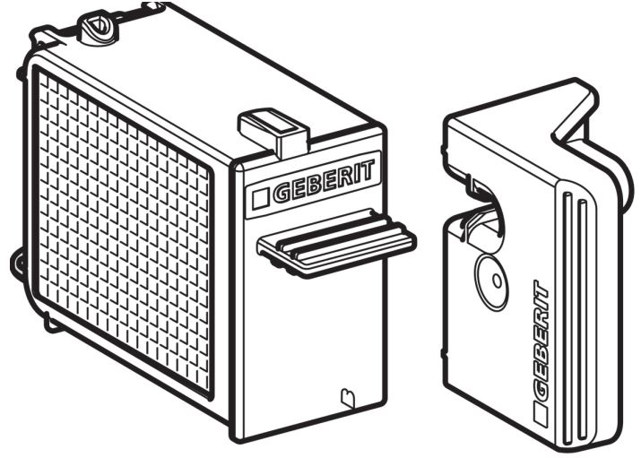 Geberit Vullade met Filter voor DuoFresh Module - Saniweb.be